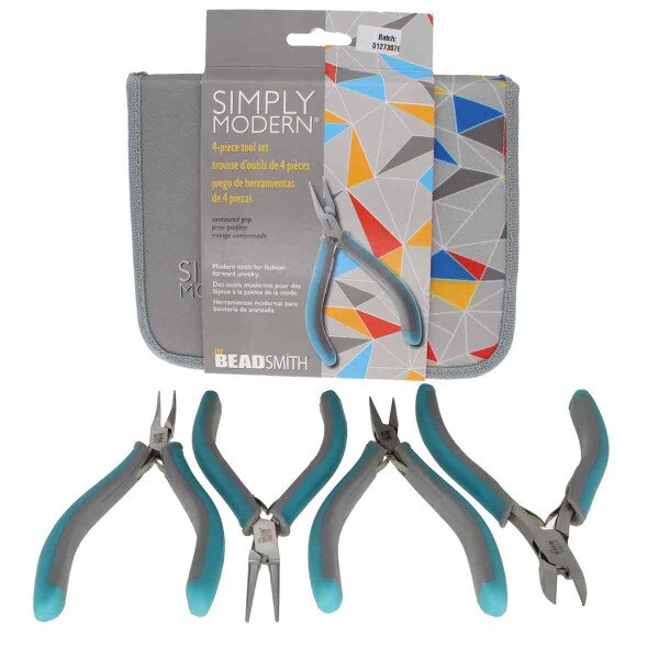 simply modern 4 piece plier set -BeadSmith.com