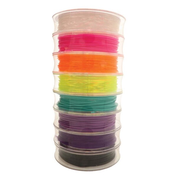 stretch magic 8-pc color asst - 1mm 5 me -BeadSmith.com