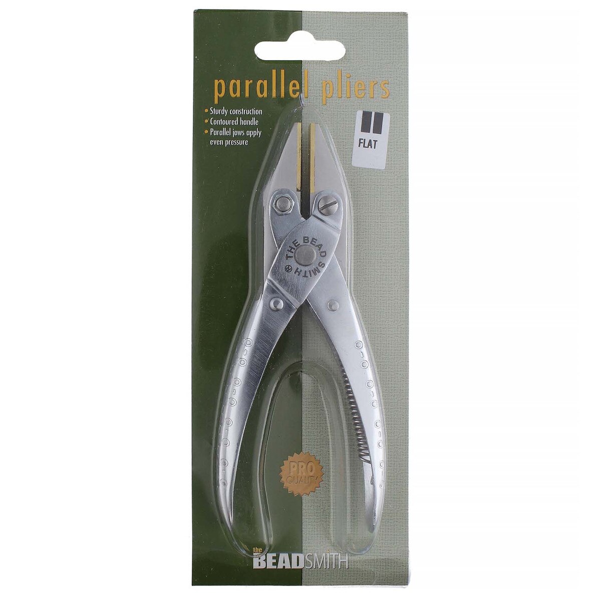 brass jaw parallel plier 140mm (5.5) wit -BeadSmith.com